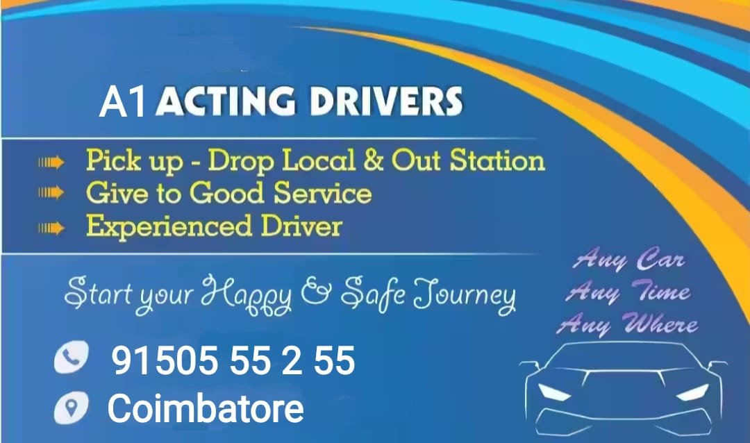 A1-Acting Drivers Service | COIMBATORE | Driver | Ukno - You Know